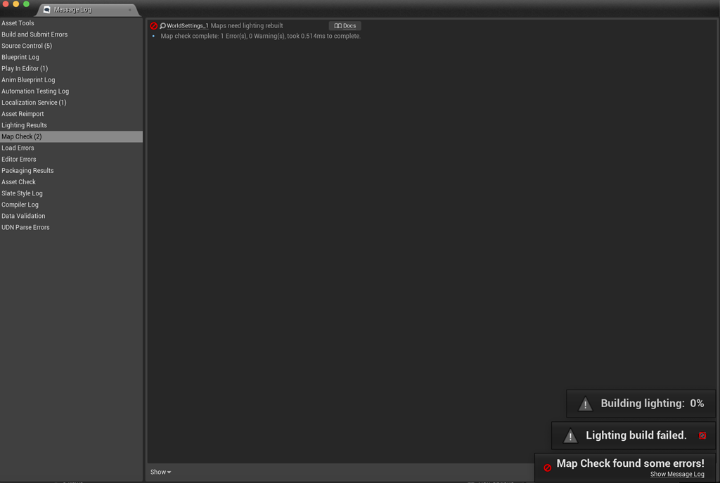 Lighting Build Failed - Ask - GameDev.tv