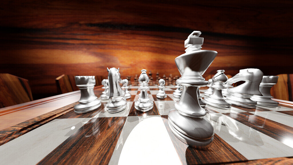 Chess scene final render - Show - GameDev.tv