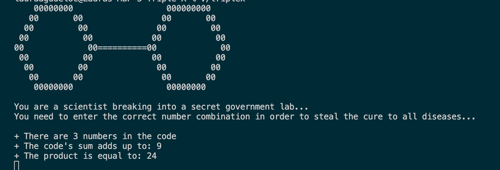 Triple X ASCII Art - Show - GameDev.tv