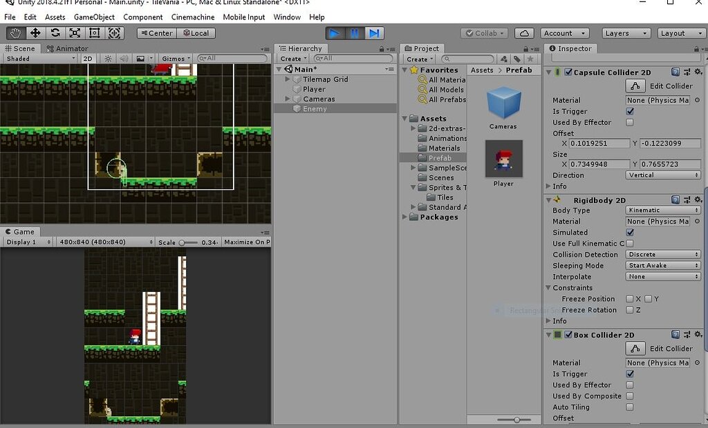 TileVania: stuck at tutorial 200; is this a bug? - Ask - GameDev.tv