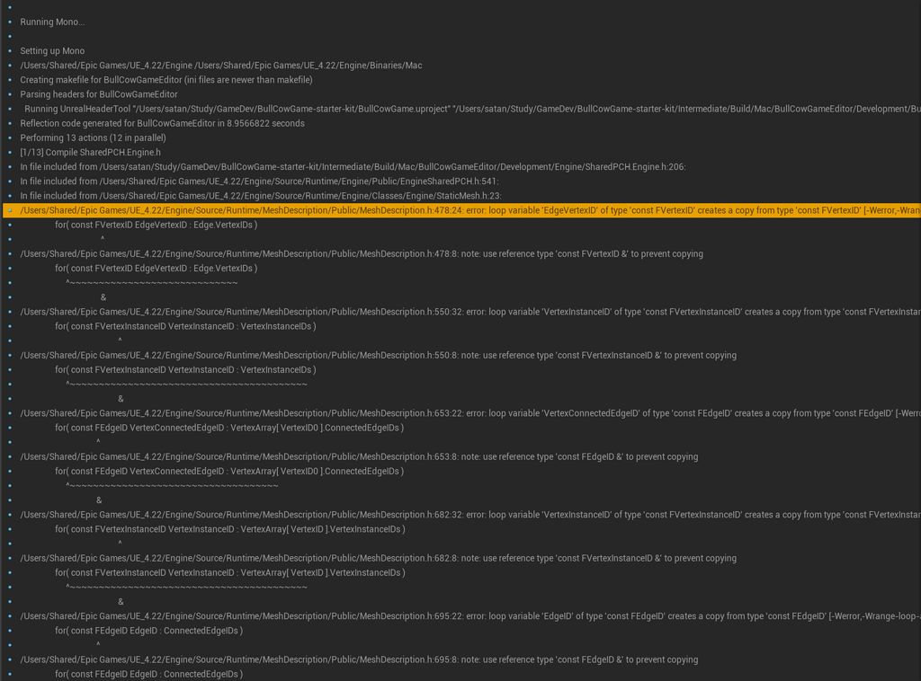Compilation Error in Epic Games/...MeshDescription.h - Ask - GameDev.tv