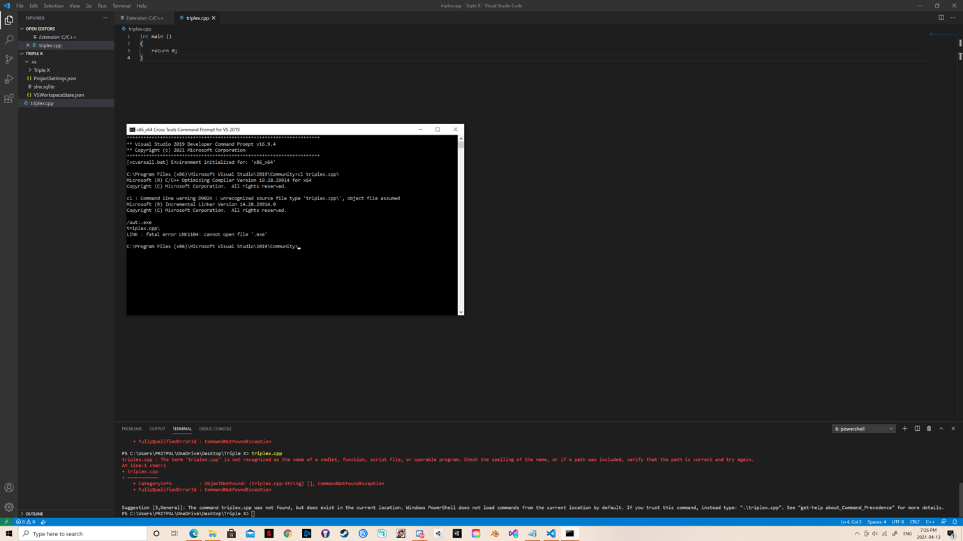 Fatal error link 1104 - Ask - GameDev.tv