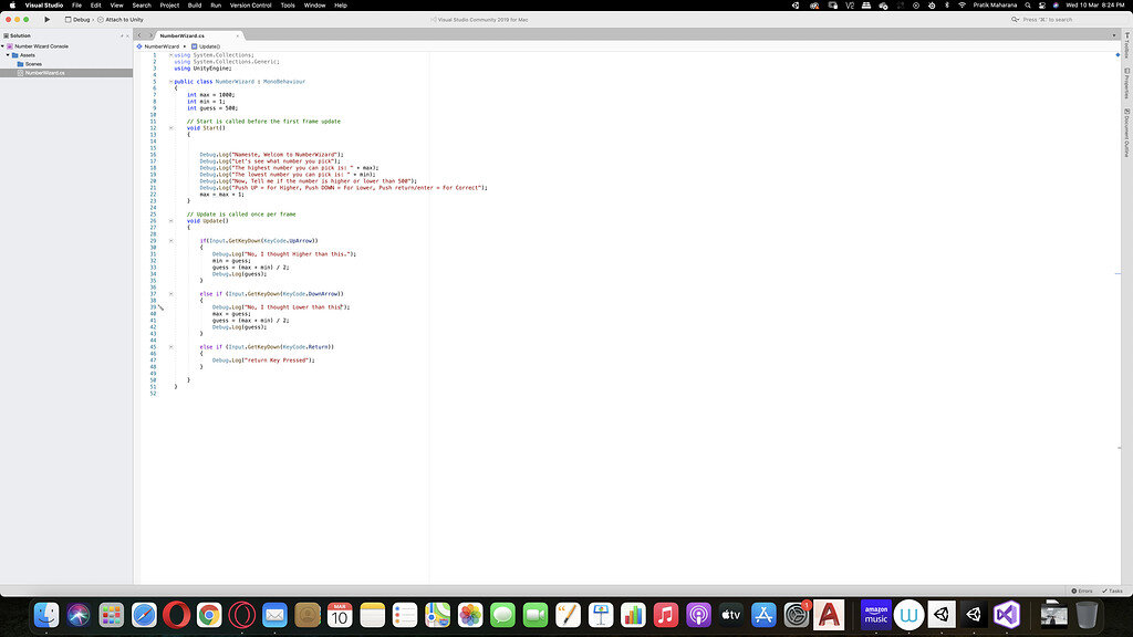 Number Wizard Greeting - Talk - GameDev.tv