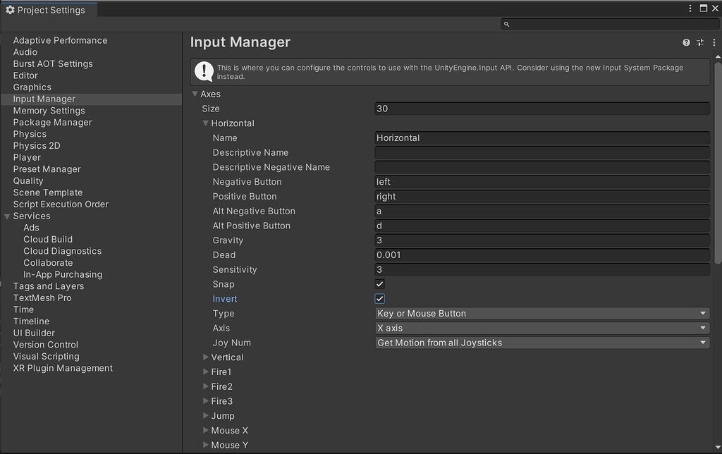 2 ways for managing Input.GetAxis("Horizontal") - Talk - GameDev.tv