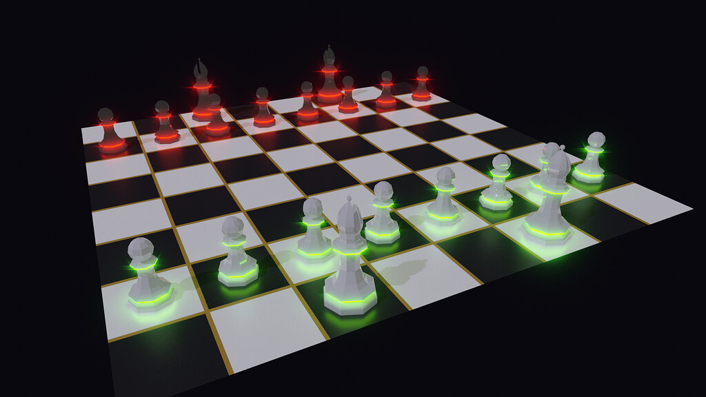 A futuristic take on the chess pieces - Show - GameDev.tv
