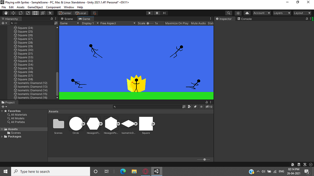 Scene using Sprite - Show - GameDev.tv