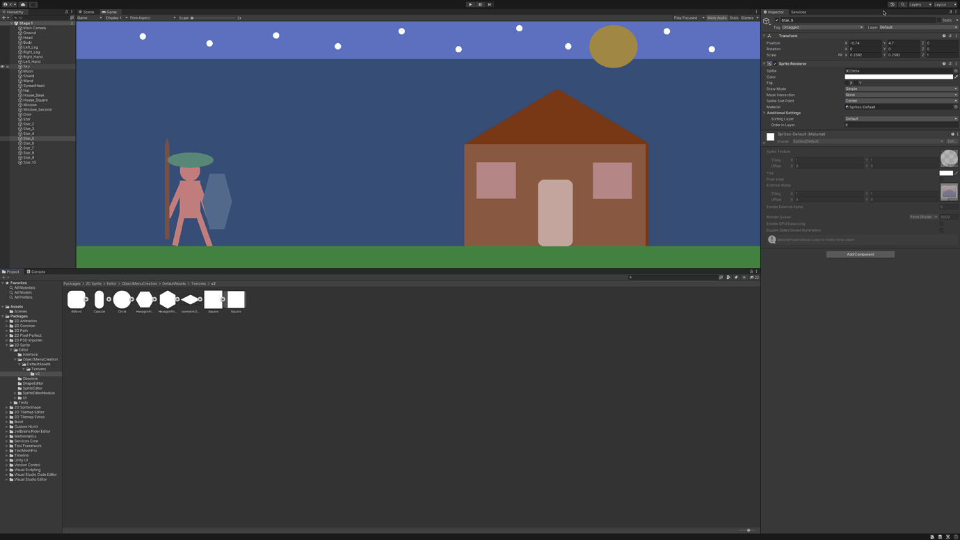 My First Level for 2D course - Show - GameDev.tv