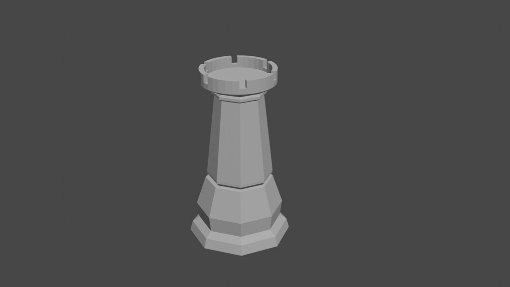 Low Poly Rook - Show - GameDev.tv