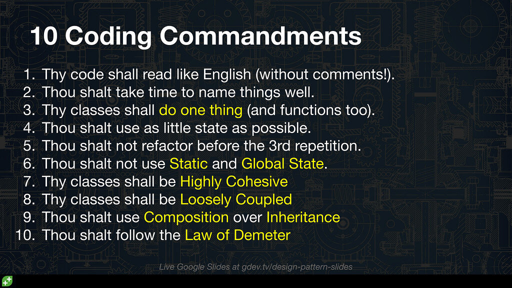 What are your top Coding Commandments? - Talk - GameDev.tv
