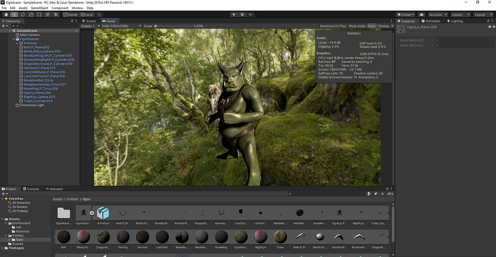 High Poly Count in Unity Stats - Ask - GameDev.tv