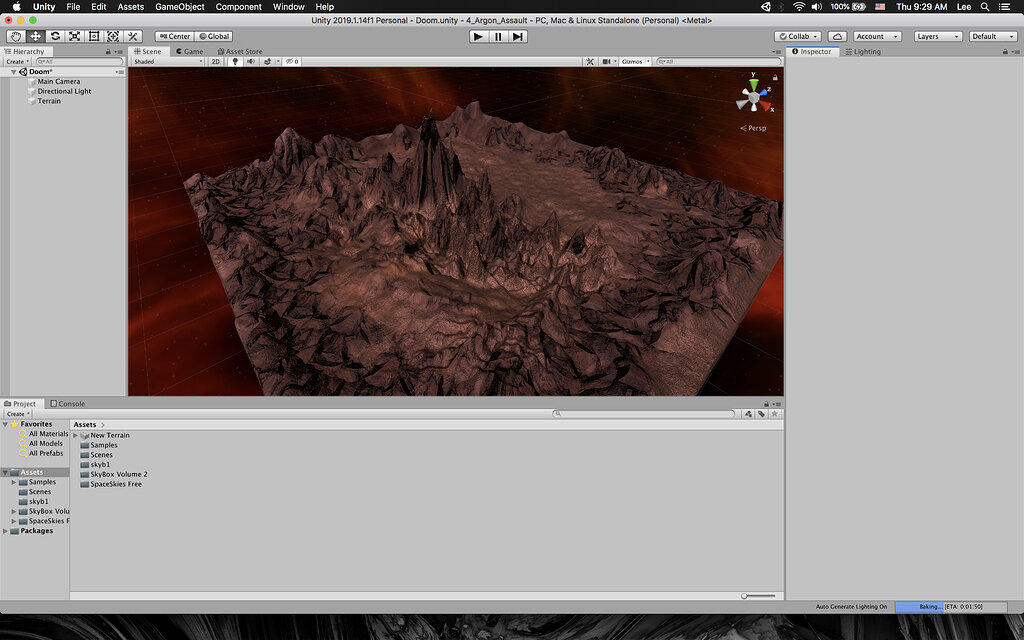 My first terrain design: DOOM - Talk - GameDev.tv