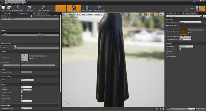 UE4 - Unable to apply "Cloth Paint" - Ask - GameDev.tv