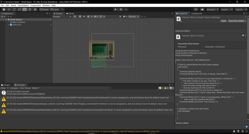 Need Help With Error - Ask - GameDev.tv