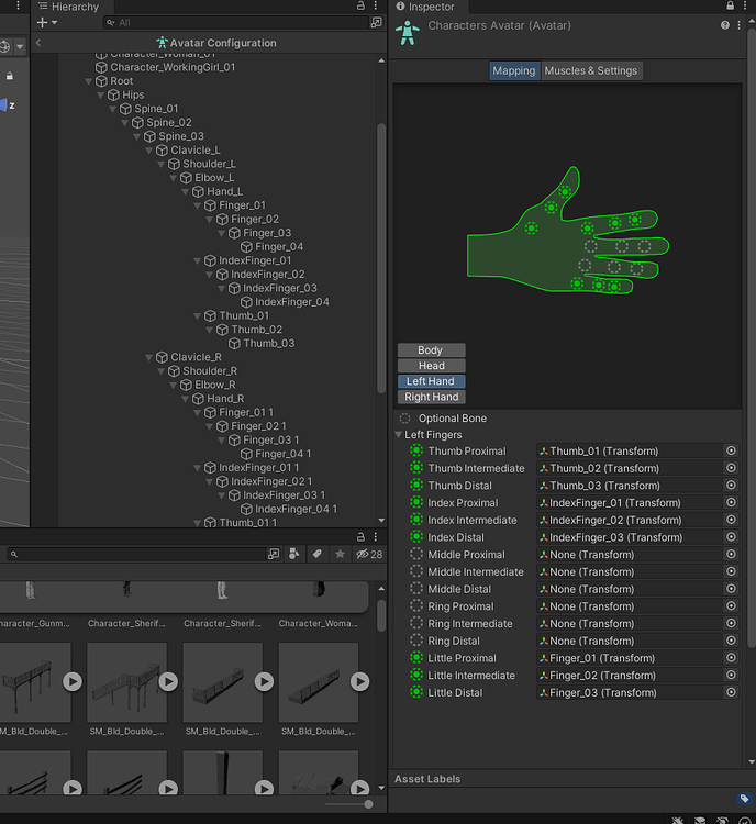 Synty model's hands bending strangely - Ask - GameDev.tv
