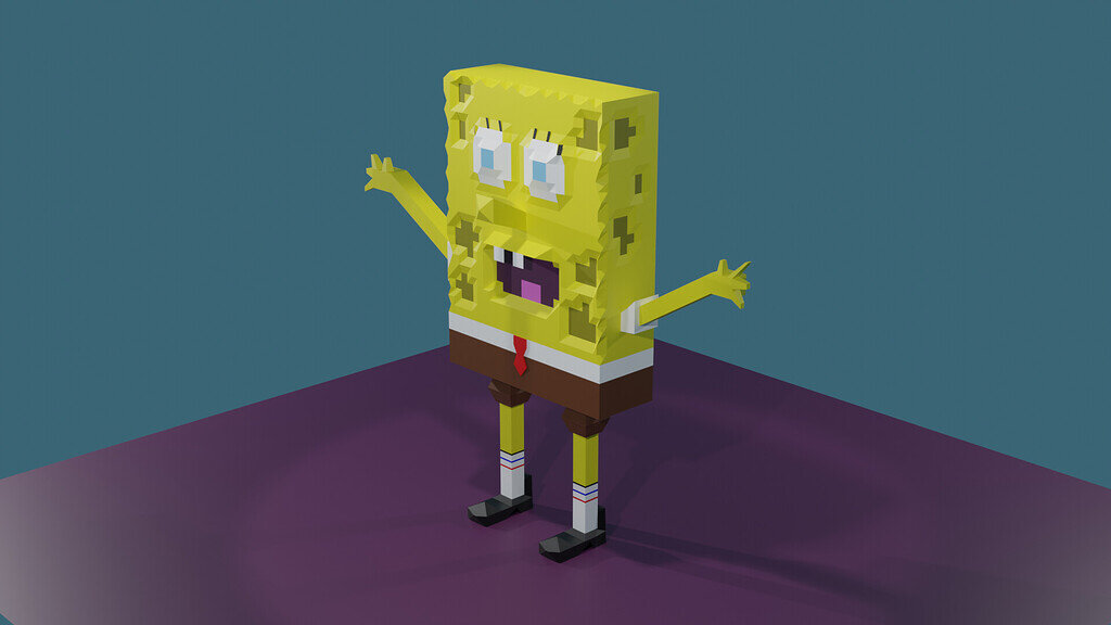 Mid-Section Challenge: Multi-Material-SpongeBob - Show - GameDev.tv