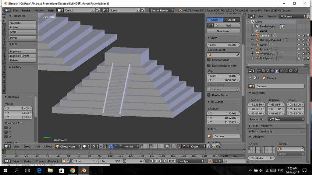My Steps using the Array Modifier - Talk - GameDev.tv