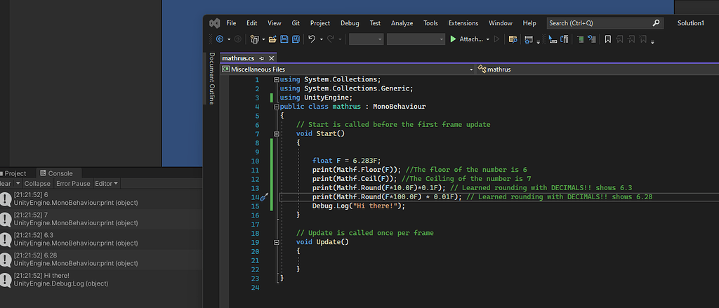 Rounding challenge, did I do it? - Show - GameDev.tv