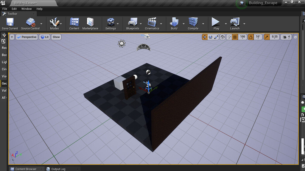 My Building Escape after Using BSP For Basic Building Blocks lecture - Show - GameDev.tv