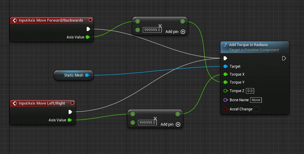 Why use multiple "Add Torque" instances? - Ask - GameDev.tv