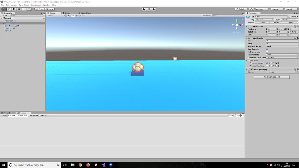Strange behaviour of AddRelativeForce - Talk - GameDev.tv