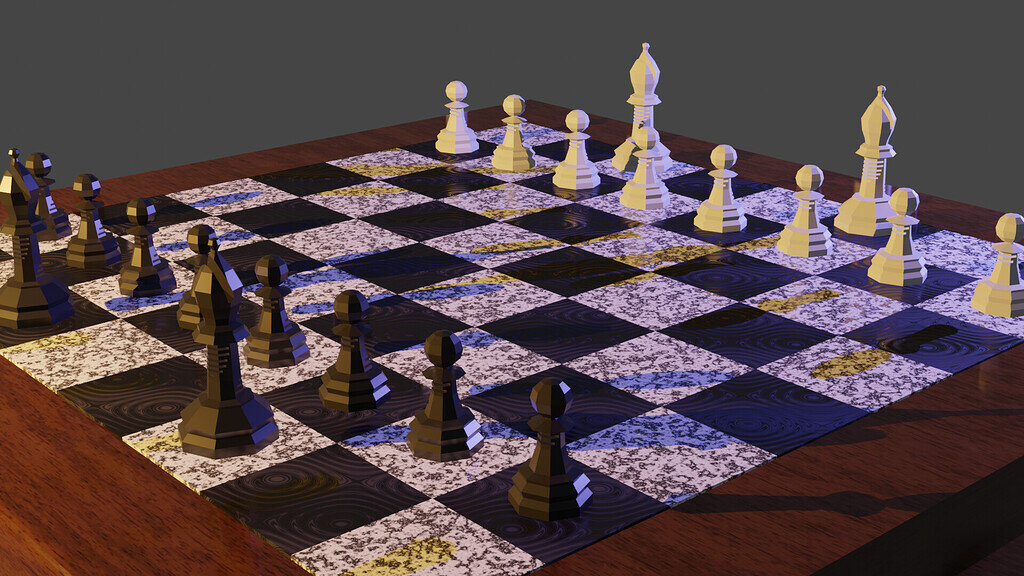 Chess Set With Generated Textures - Show - GameDev.tv