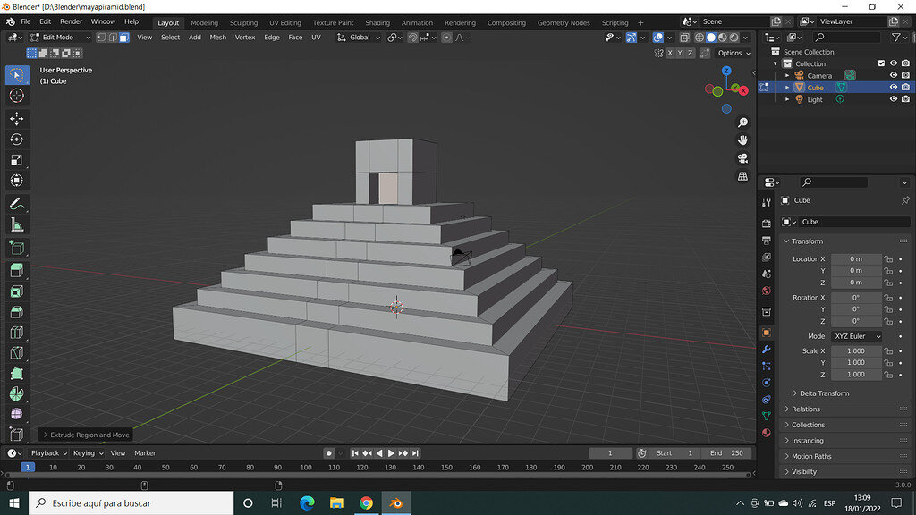 Loop Cuts - Pyramid - Show - GameDev.tv