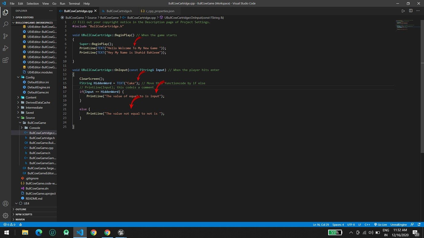 My Code Not Working Unreal Engine and not show Code Unreal Engine Display - Ask - GameDev.tv