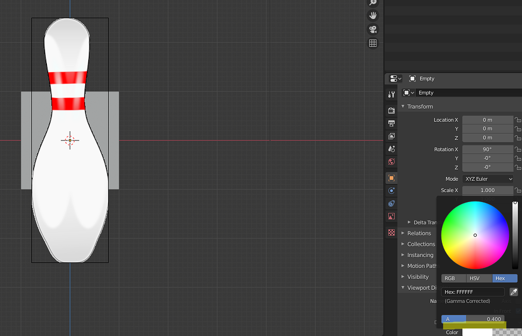 Importing Reference Material for bowling pin - Ask - GameDev.tv
