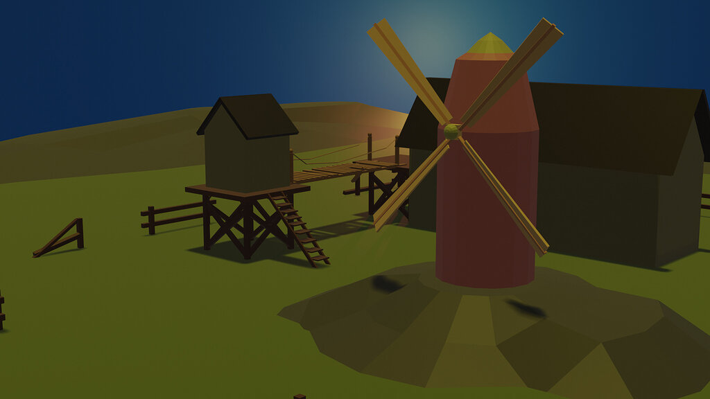 WIndmill & Farm Scene - Show - GameDev.tv