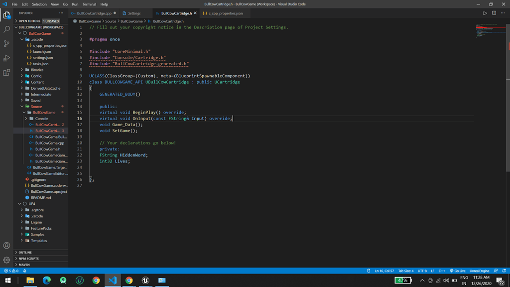 My Code Header File error. Please solve - Ask - GameDev.tv