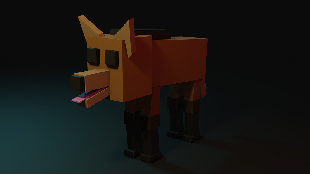 Blocky Maned Wolf - Show - GameDev.tv