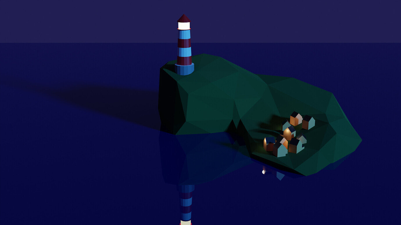 Final Lighthouse Rendering from intro to blender course - Show - GameDev.tv