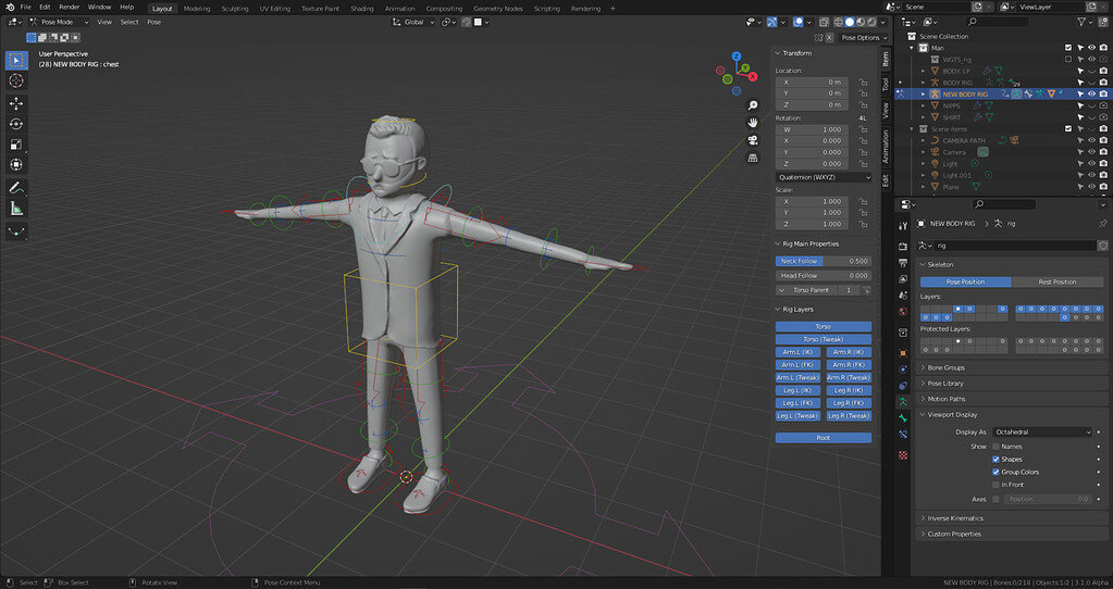 Rigify seems to have rigged joints back to front? - Ask - GameDev.tv