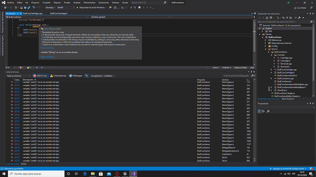 Fstring Is Not A Type Name In Vs Tarray Ask Gamedevtv