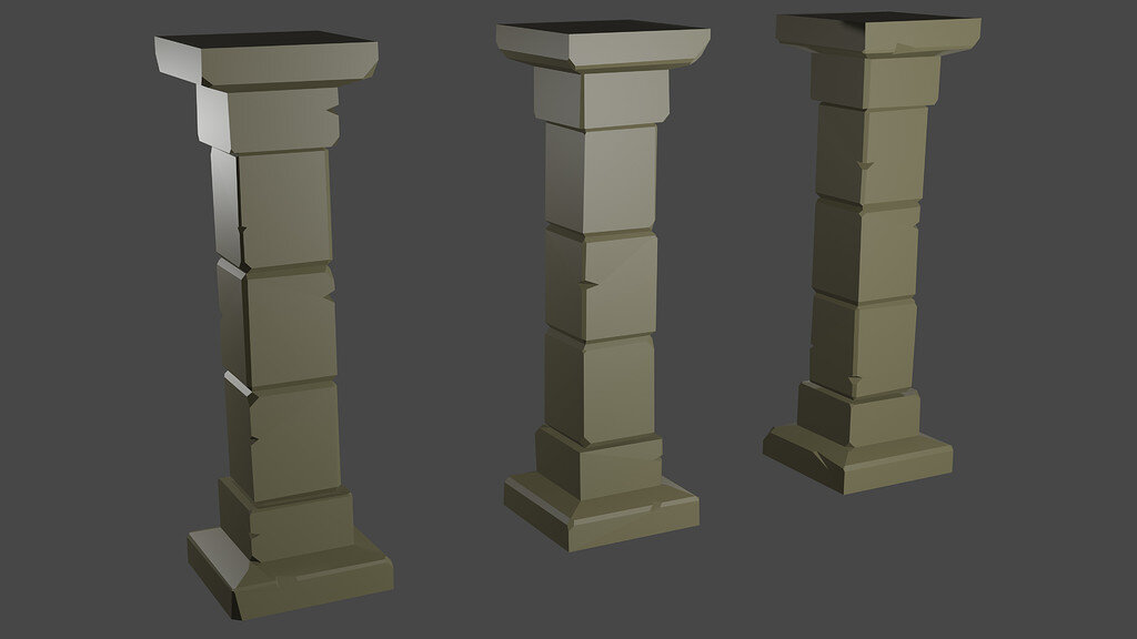 Low Poly Pillars - Show - GameDev.tv