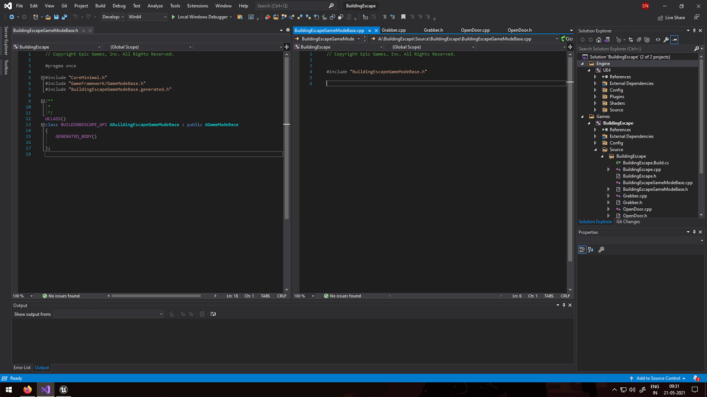 GameModeBase C++ class is empty! so how do they define default pawn ...