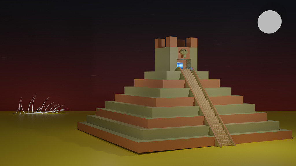 I made a mayan pyramid in blender - Show - GameDev.tv