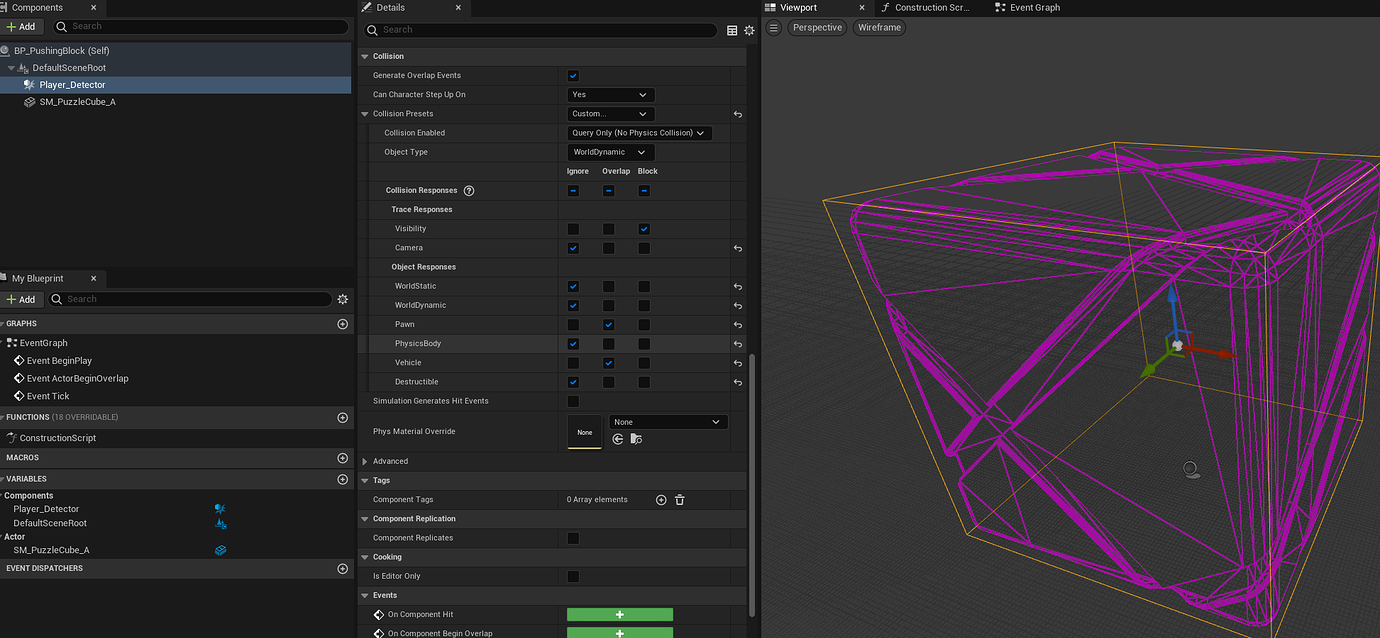 DO NOT use Event Tick, use Event ActorBeginOverlap - Show - GameDev.tv