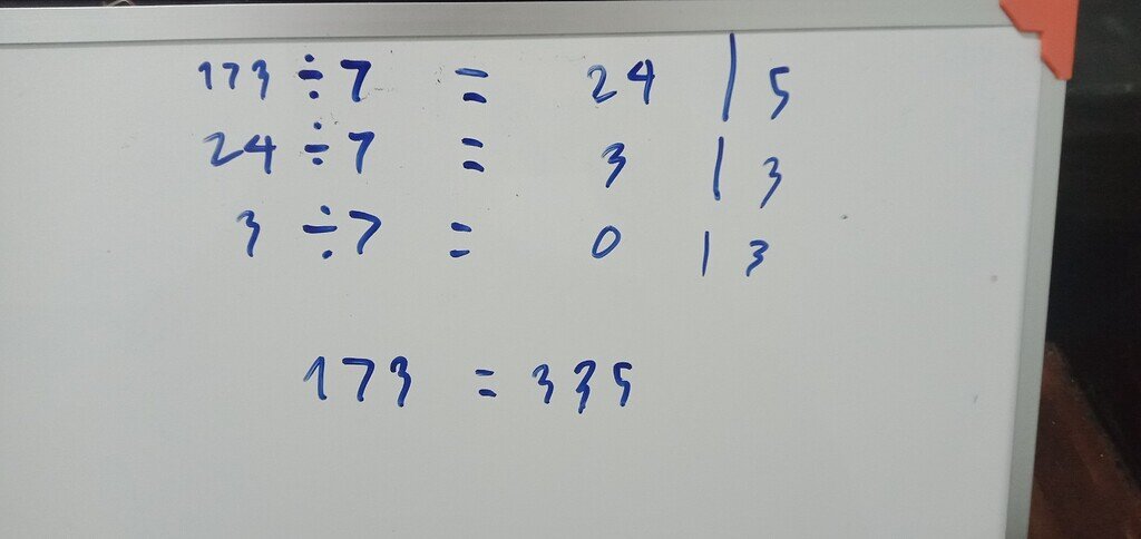 Math - Number Bases - Challenge (Binary base 7) - Show - GameDev.tv