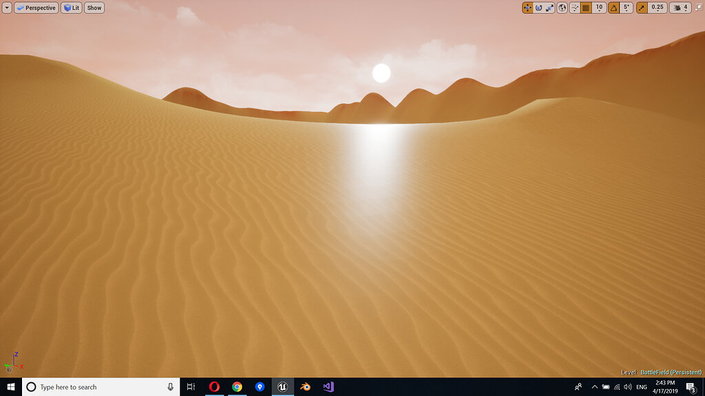 Sand texture added to my landscape - Talk - GameDev.tv
