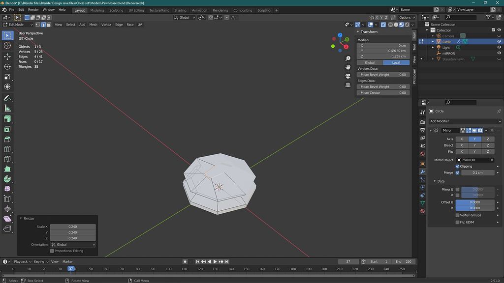 Pivot Point Cursor Or Mirror Modifier Error 0 Ask Gamedevtv