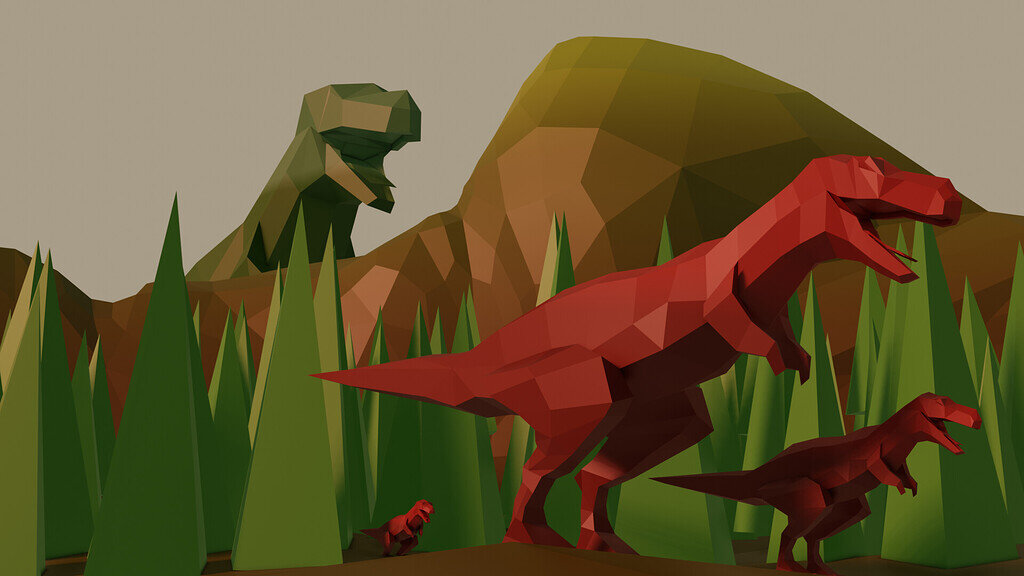Low Poly Dinosaurs - Show - GameDev.tv