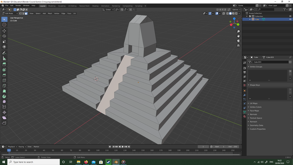 Creating the ramp on the mayan pyramid: Another Solution - Show ...