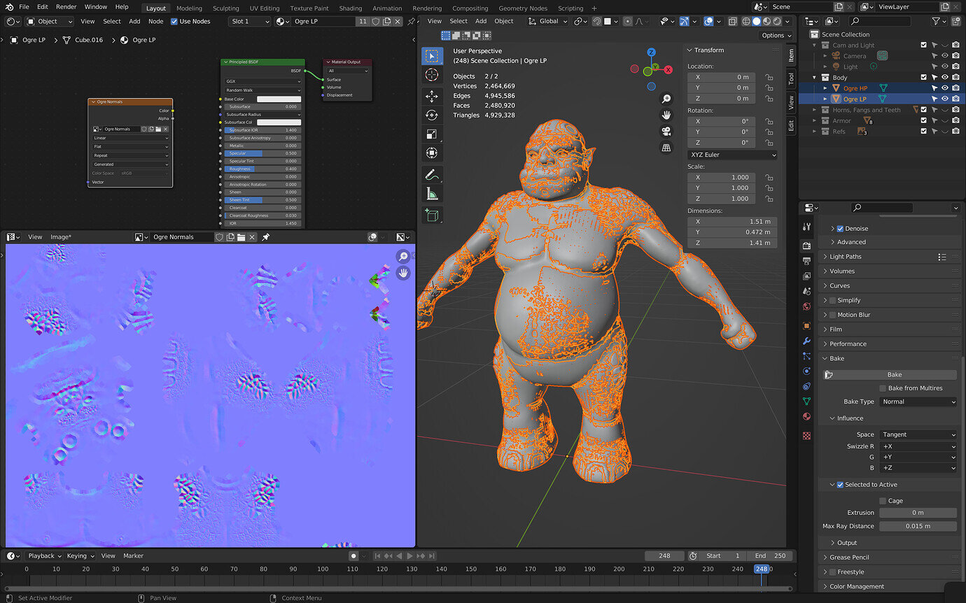 Need help: Normal Map Baking - Ask - GameDev.tv