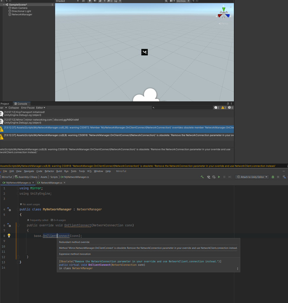 NetworkManager.OnClientConnect is obsolete - Show - GameDev.tv