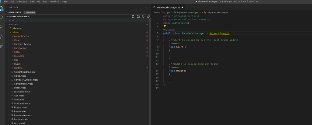 Visual Studio Code Not Recognizing Mirror Ask GameDev tv