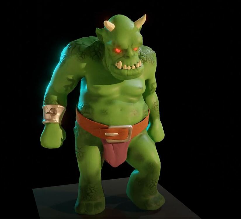 Ogre Animated Loop in Blender - Show - GameDev.tv