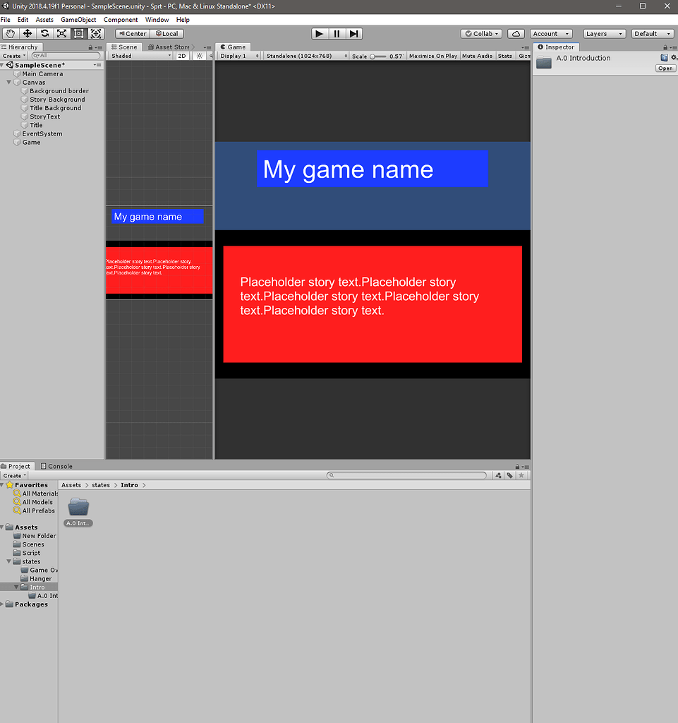 UNITY Story Text Not Showing Ask GameDev tv