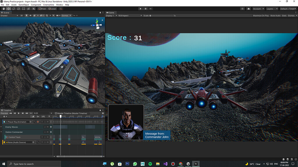 Argon assault My Submission - Show - GameDev.tv