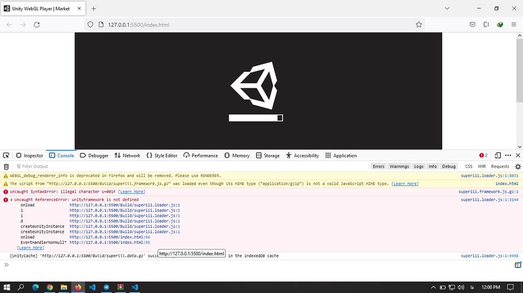 Hello, I have a problem with the webgl build in unity - Ask - GameDev.tv